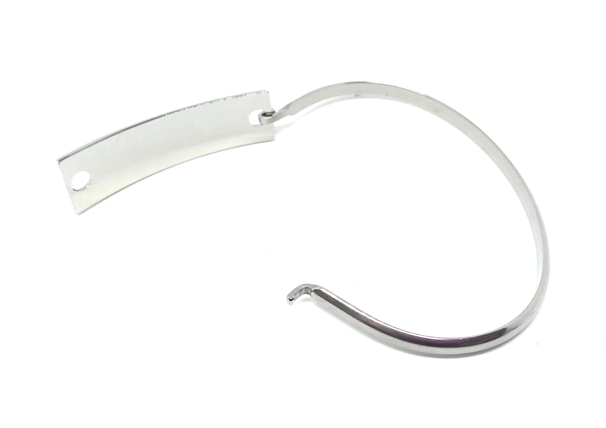 Stainless Steel Inspirational Message Connector Bangle Bracelet - LET ...