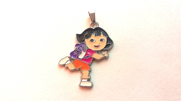 Dora the Explorer Pendant 1 – YarnNecklaces