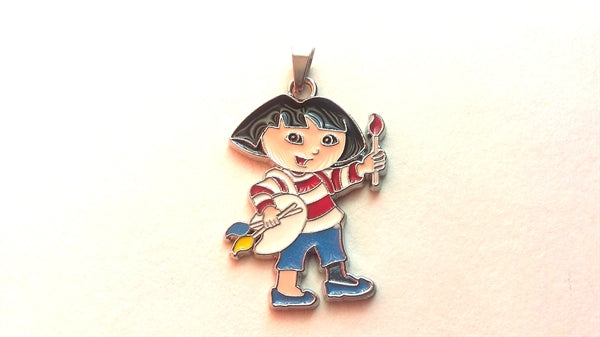 Dora the Explorer Pendant 3 – YarnNecklaces